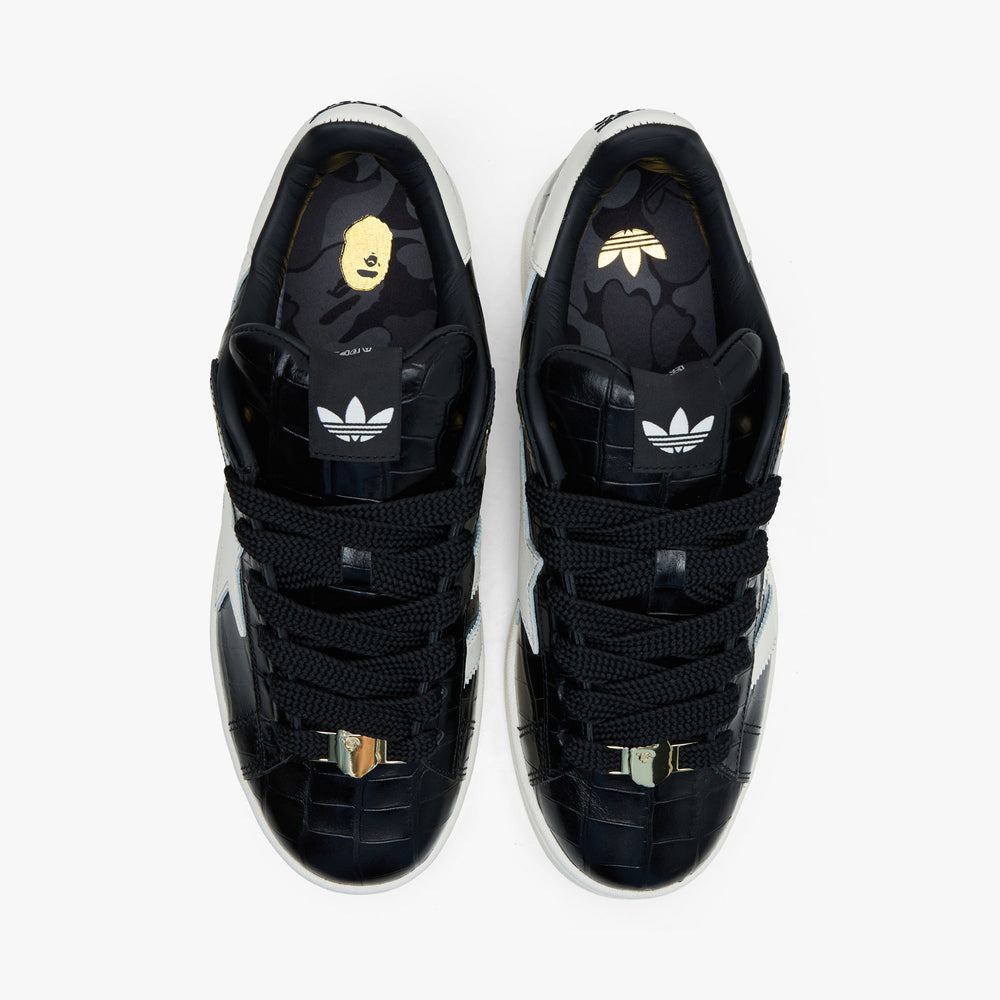 adidas x BAPE Campus 00s World Cup Core Black / Off White - Gold Metal ...